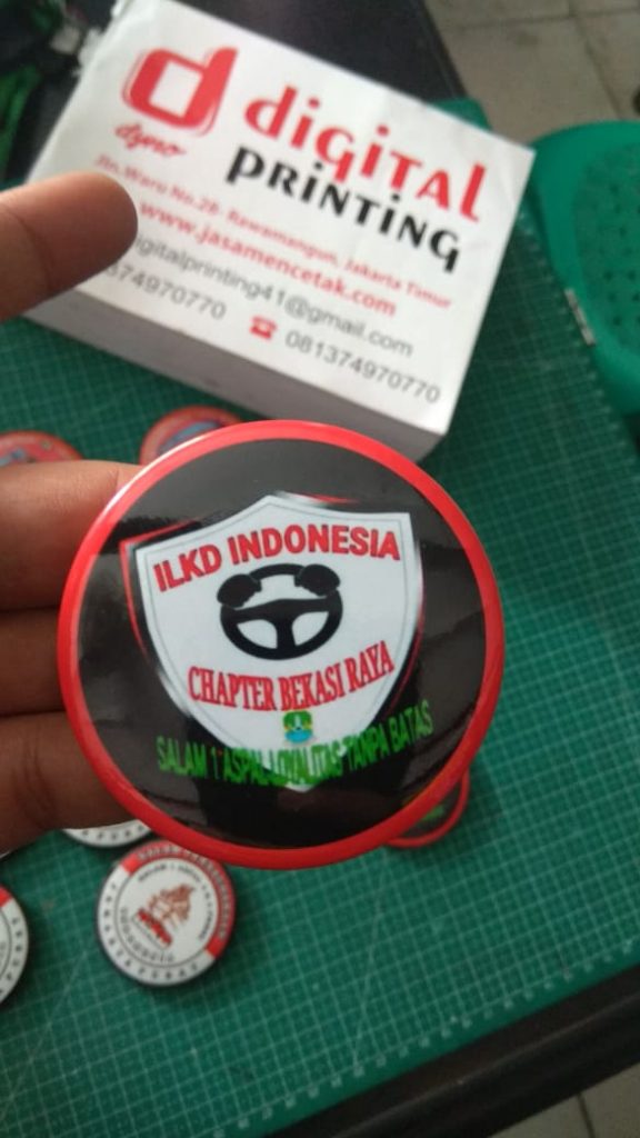 Cetak Pin Custom - Digital Printing