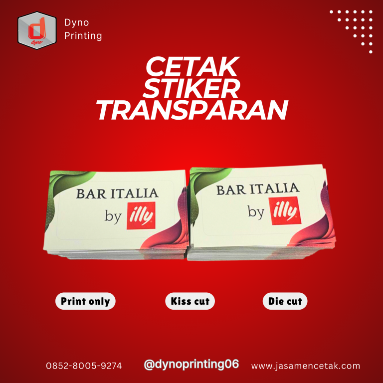 Stiker Transparan - Digital Printing